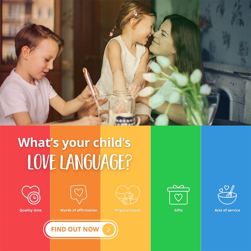 Love language test for kids - Mums At The Table