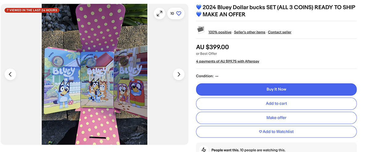 Mark your calendars: Bluey coin collection and stamps up for sale ...